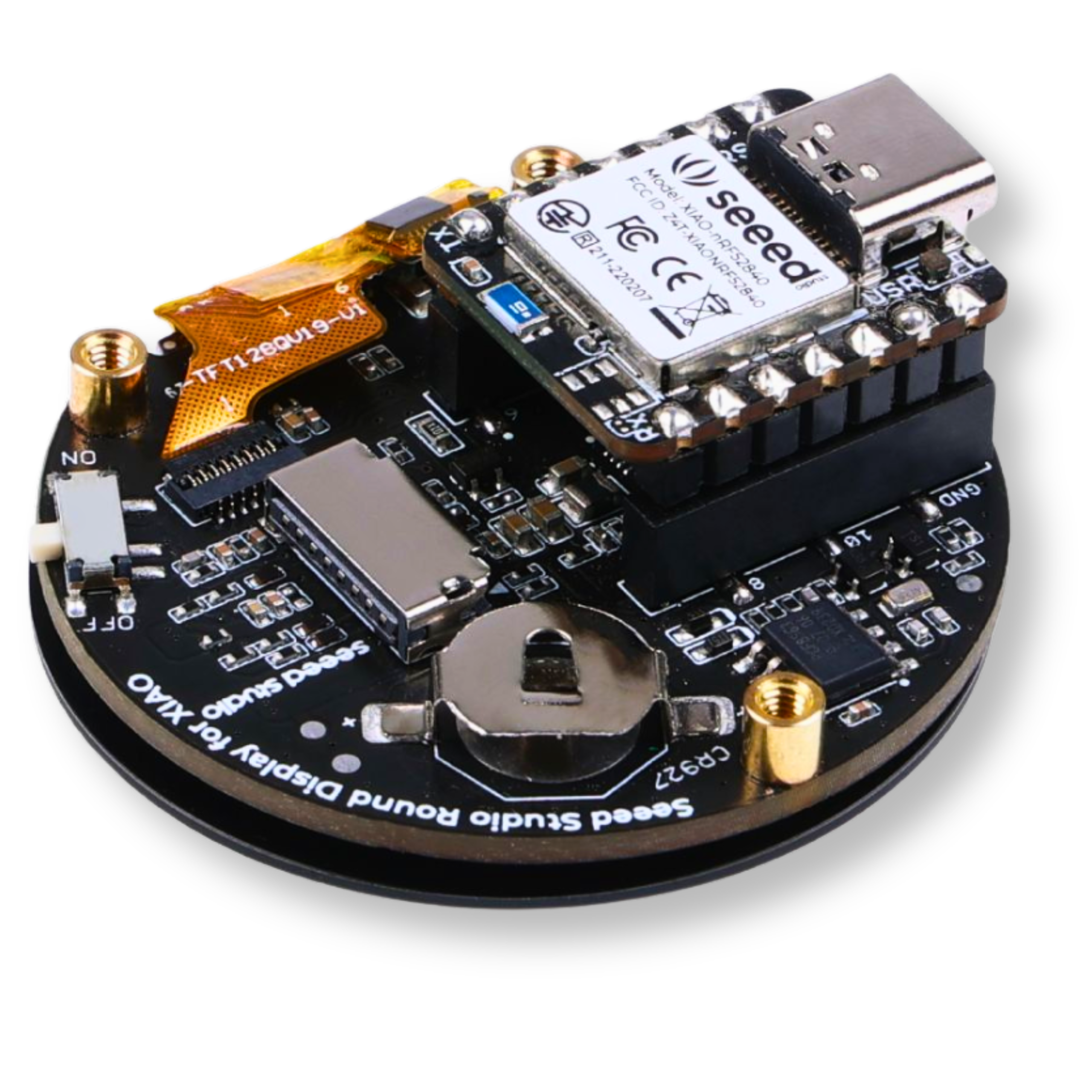 Mikrobot | Round LCD touchscreen display 1.28'' 240x240px for Seeed ...