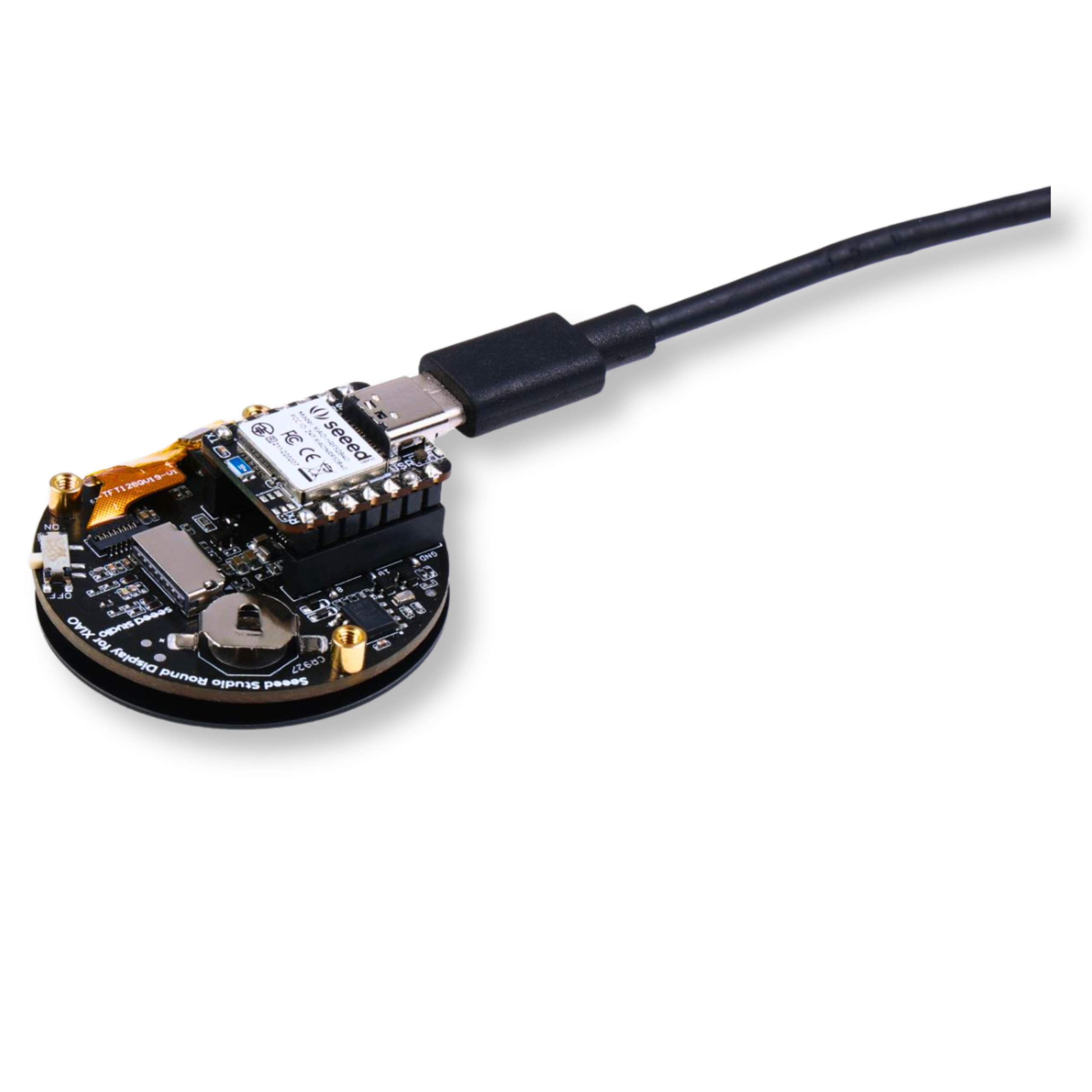 Mikrobot | Round LCD touchscreen display 1.28'' 240x240px for Seeed ...